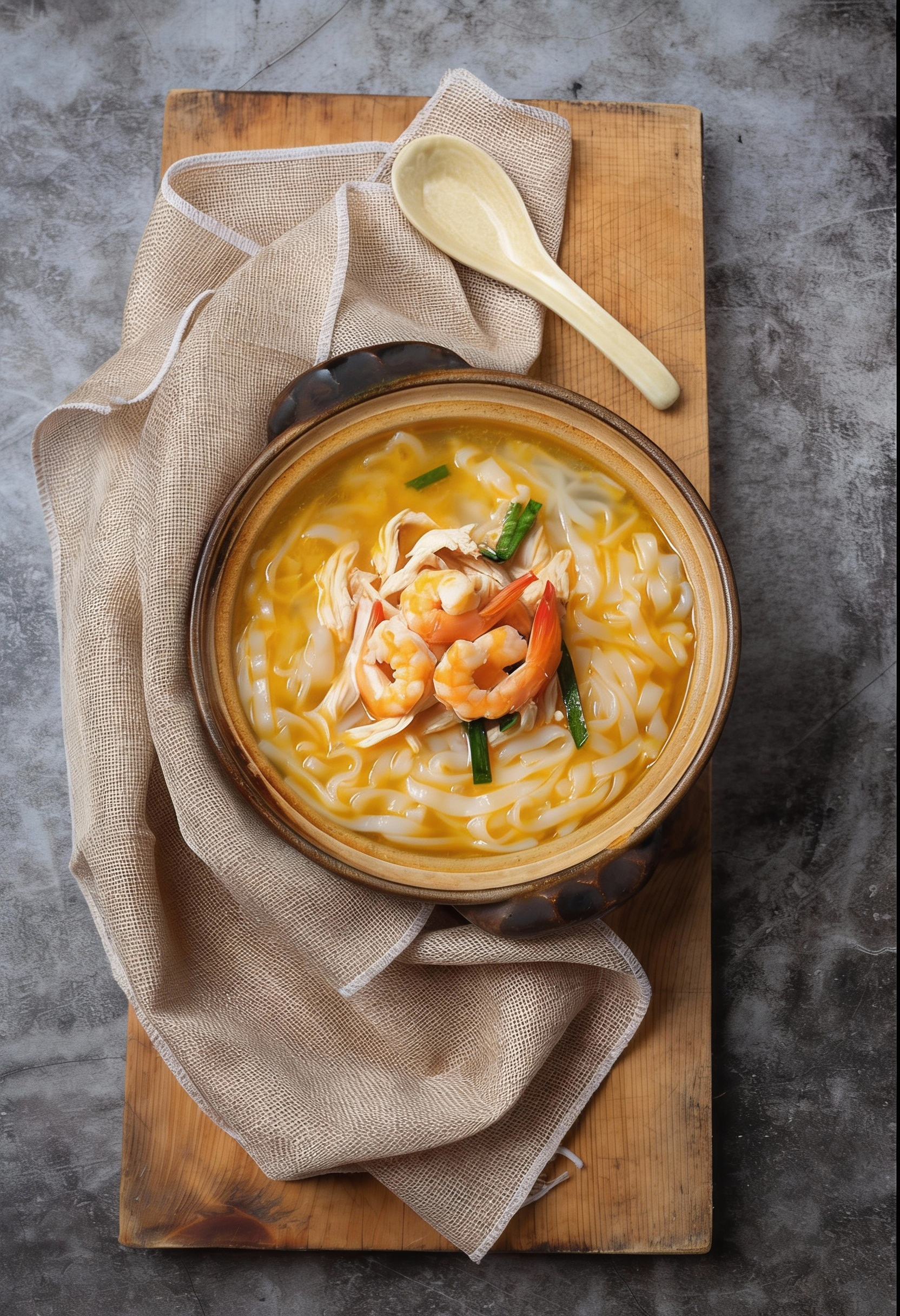 Kai Si Hor Fun (Flat Noodle Soup with Shredded Chicken) – Russell ...
