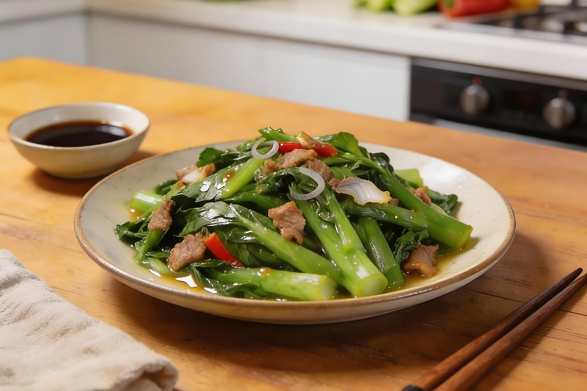 Stir Fried Kailan with Salted Fish – Russell Taylors SG